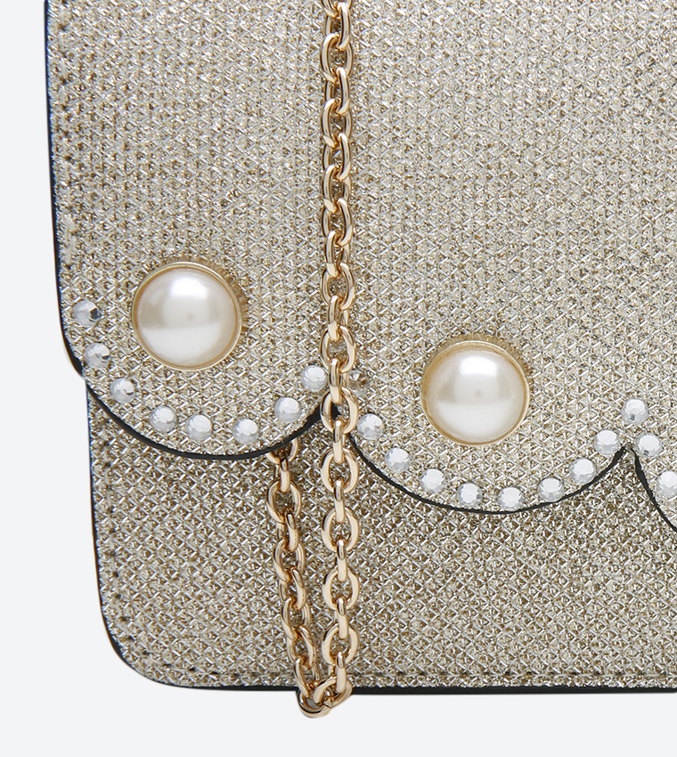 Buy Call It Spring Carraro Clutches Metallic In Metallic | 6thStreet Qatar