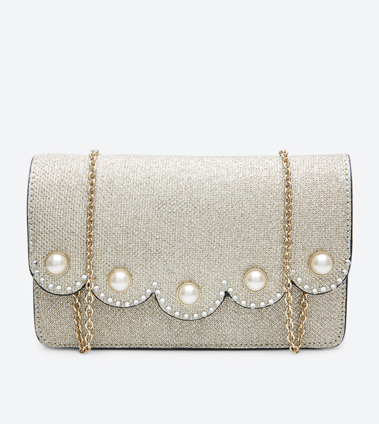 Buy Call It Spring Carraro Clutches Metallic In Metallic | 6thStreet Qatar