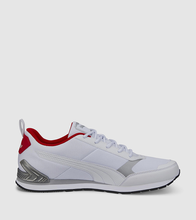 Buy Puma Ferrari Track Racer Low Top Sneakers In White | 6thStreet UAE
