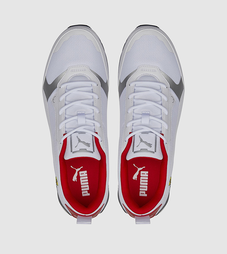 Buy Puma Ferrari Track Racer Low Top Sneakers In White | 6thStreet UAE