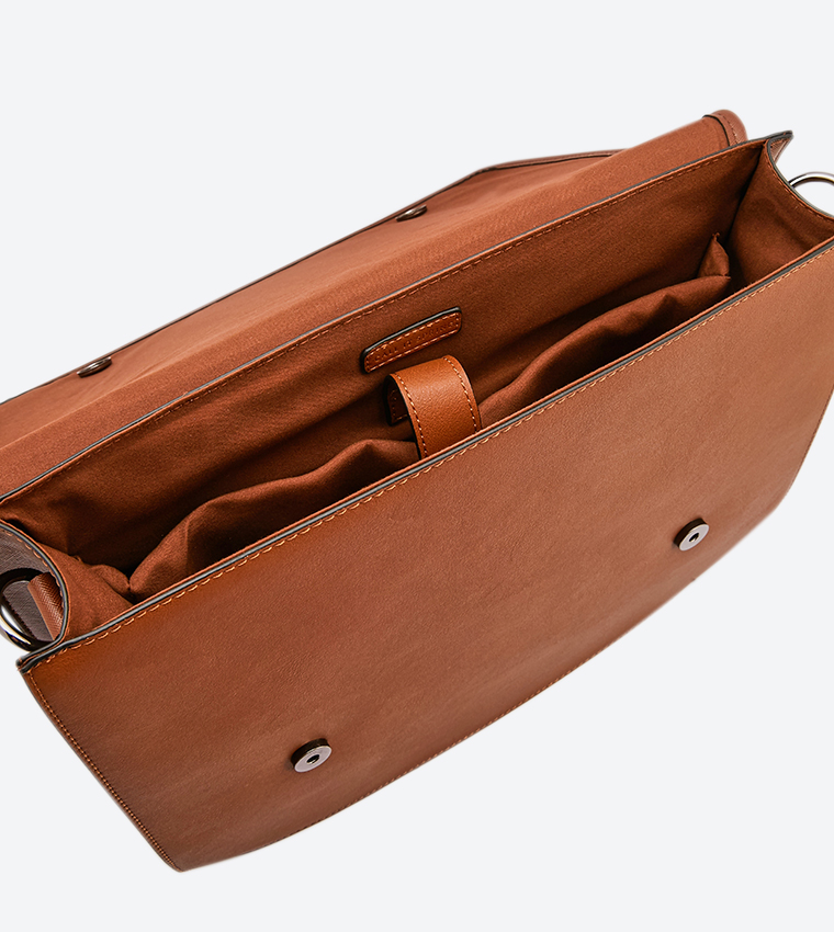 Buy Call It Spring Magnetic Snap Closure Front Flap Details Executive ...