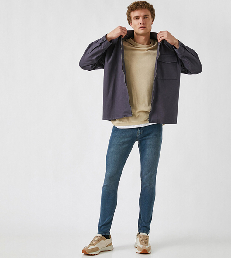 Buy Trendyol Skinny Fit Michael Jean In Blue | 6thStreet Qatar