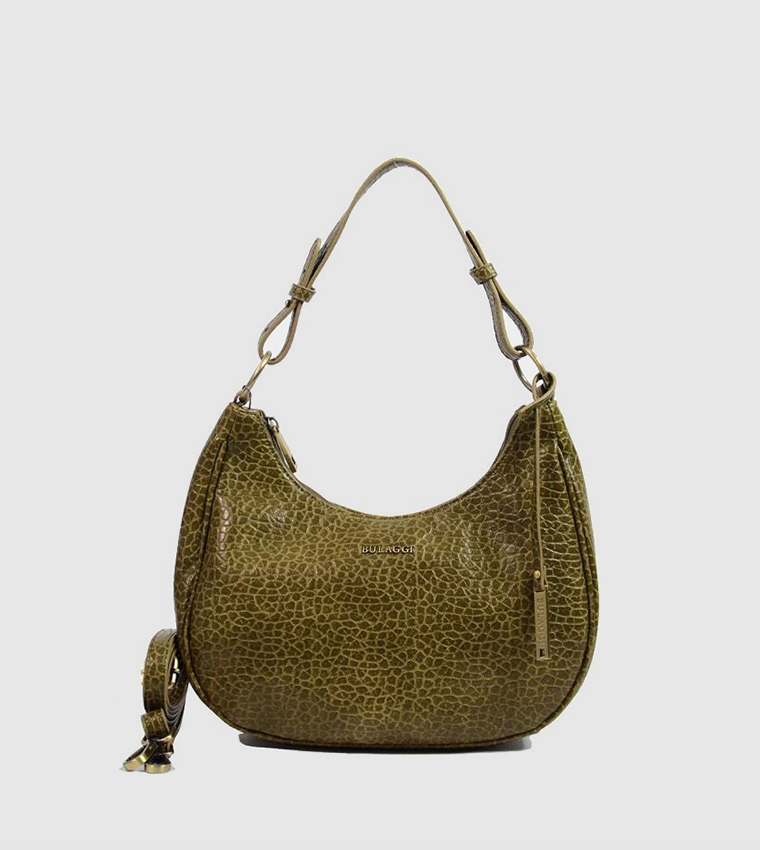 Buy Bulaggi @ Dots Textured Hobo Bag In Maroon | 6thStreet Saudi Arabia