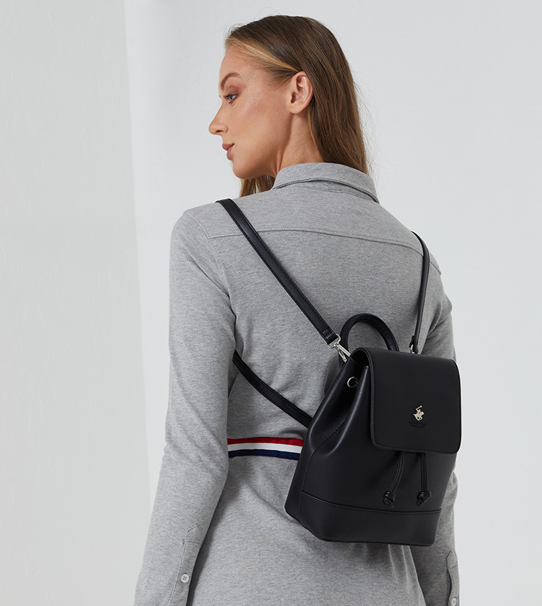 Buy Beverly Hills Polo Club Backpack Black In Black | 6thStreet Qatar
