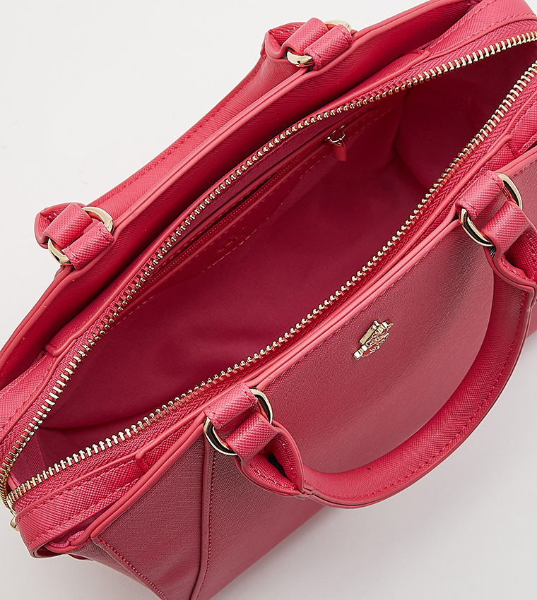 Buy Beverly Hills Polo Club Logo Detailed Handheld Bag In Pink ...