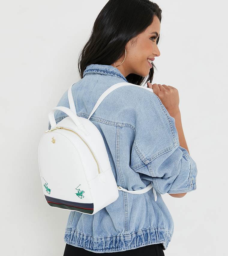 Buy Beverly Hills Polo Club Backpacks White In White | 6thStreet Oman