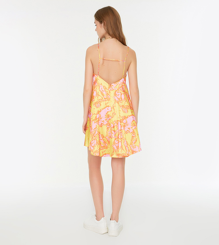 Buy Trendyol Printed Mini Tent Dress In Multiple Colors | 6thStreet Qatar