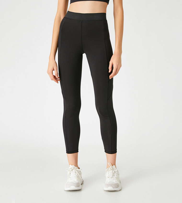Buy Trendyol High Rise Active Tights In Blue | 6thStreet Qatar