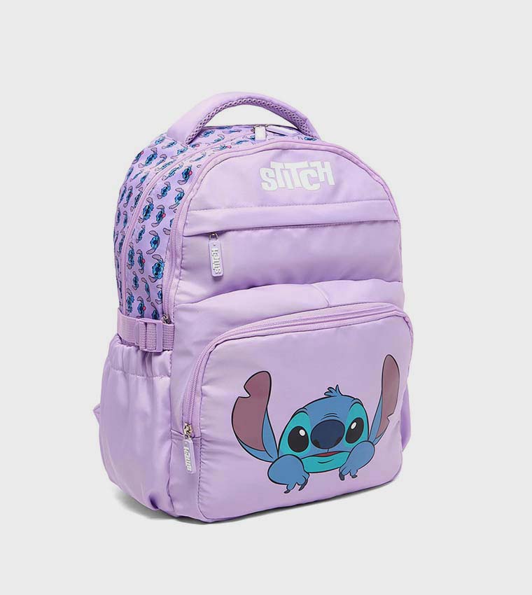 Buy R&B Stitch Print 16" Backpack In Blue | 6thStreet Qatar