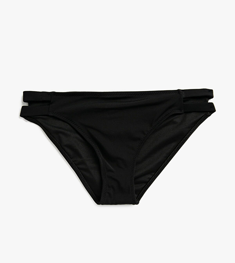 Buy Koton Solid Bikini Brief In Black | 6thStreet UAE