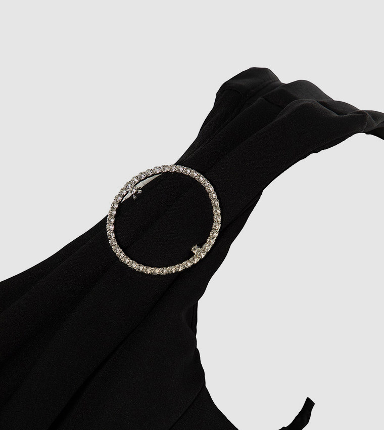 Buy Trendyol Accessorized Flare Maxi Evening & Graduation Dress In ...