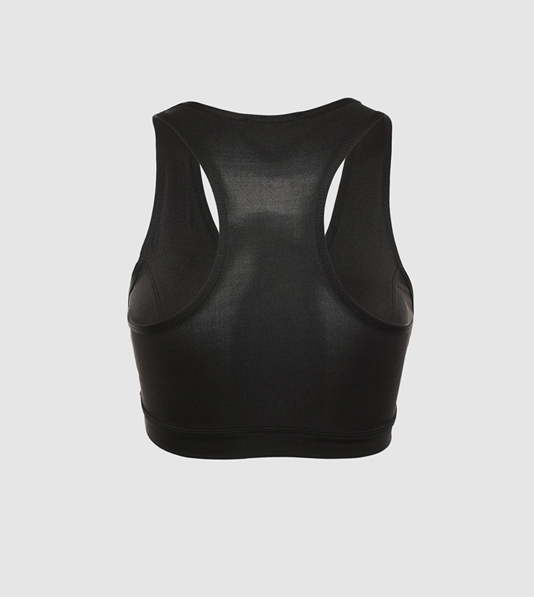 Buy Trendyol Back Cut Out Support Sports Bra In Black | 6thStreet Qatar