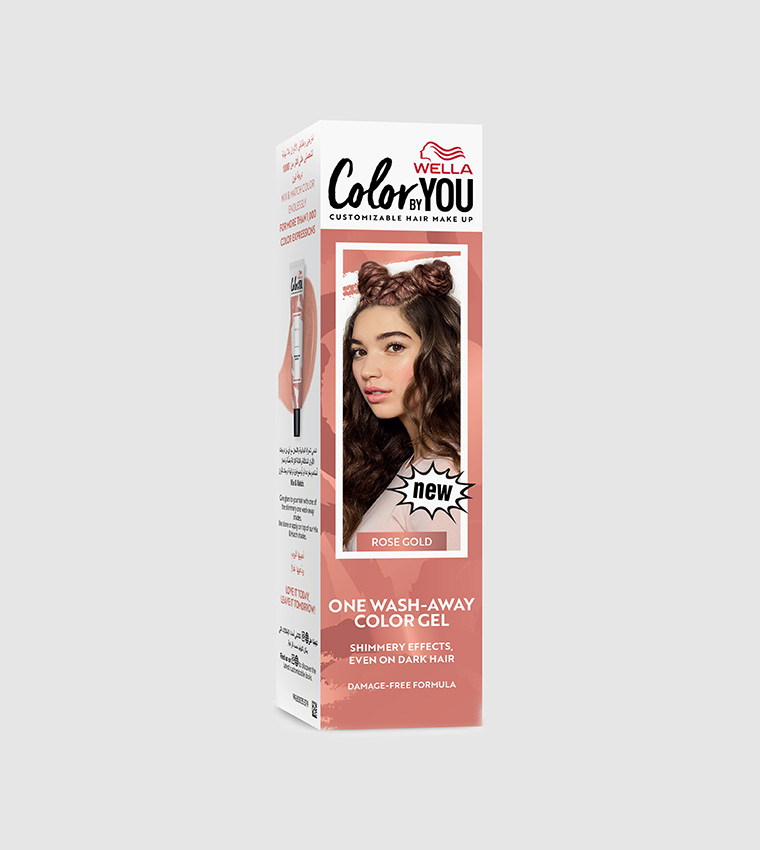 Buy Wella Color By You One Wash Away Hair Color Gel Rose Gold 53g In ...