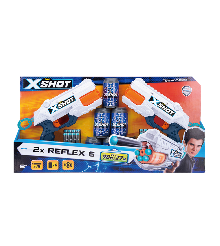 Buy Undefined X SHOT Excel REFLEX 6 Combo Pack(2 Shooters,6Cans ...