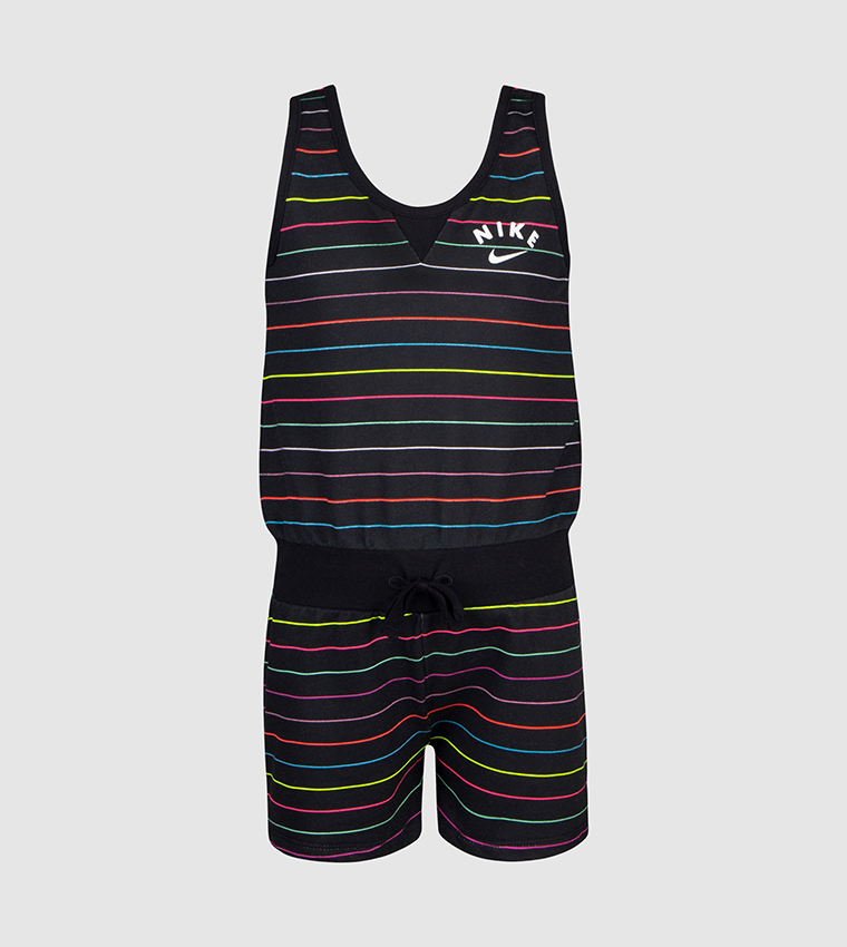 Buy Nike Girl's Striped Rompers In Black | 6thStreet UAE