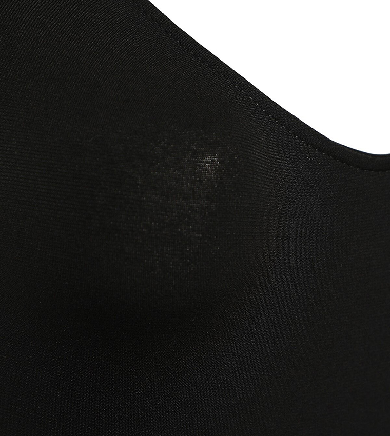 Buy Trendyol Knitted Ramp Body Suit In Black | 6thStreet Qatar