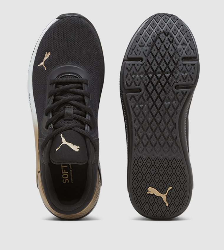 Buy Puma Softride Pro Molten Metal Lace Up Running Shoes In Black ...