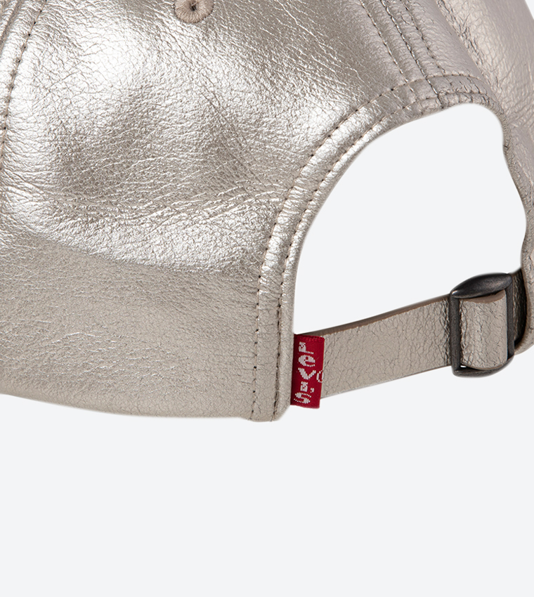 Buy Levi's Strap Back Buckle Metallic Hat Metallic In Metallic ...