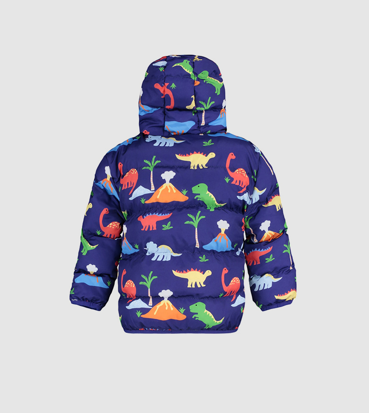 Buy Trendyol Dinosaur Patterned Boy's Inflatable Jacket In Navy ...