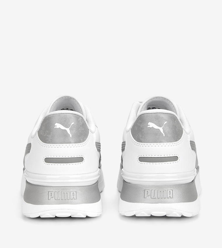 Buy Puma R78 Voyage Space Metallics Low Top Sneakers In White ...