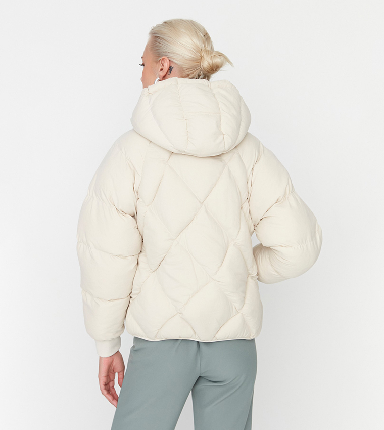 Buy Trendyol Quilted Puffer Jacket In Blue | 6thStreet UAE
