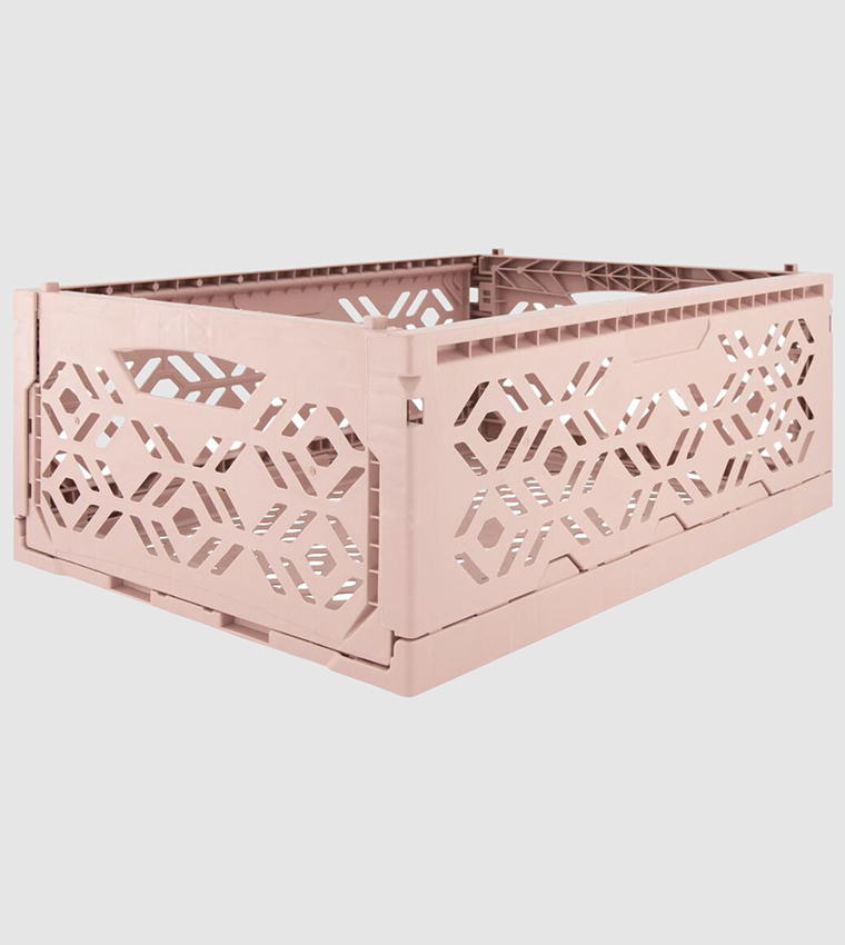 Buy Hema Foldable Crate Recycled M Pink In Pink | 6thStreet Qatar