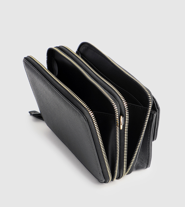 Buy Ardene 2 Compartment Crossbody Wallet In Black | 6thStreet UAE