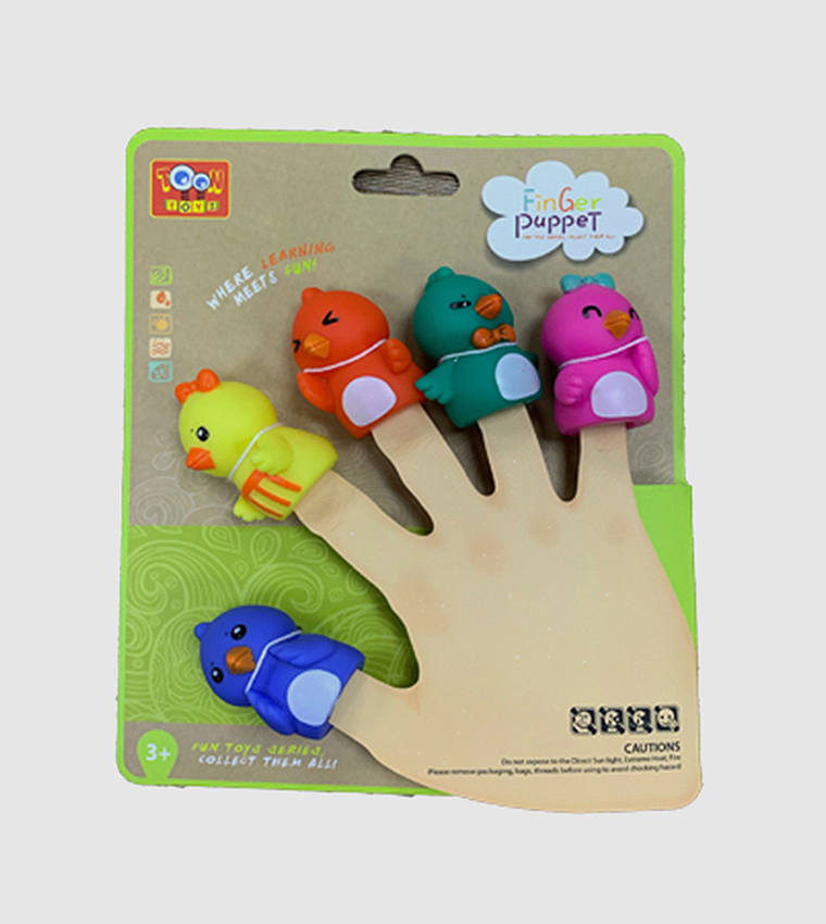 Buy Toonz Pack Of 5 Finger Puppets Animals In Multiple Colors ...