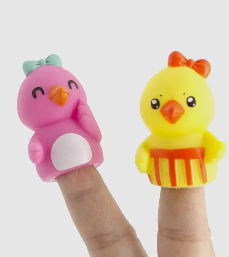 Buy Toonz Pack Of 5 Finger Puppets Animals In Multiple Colors ...