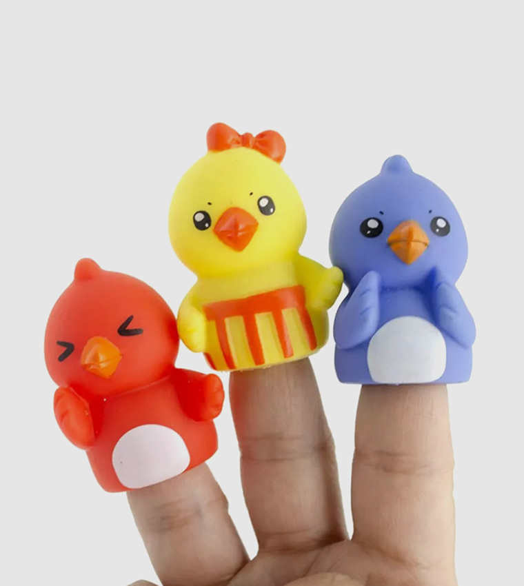 Buy Toonz Pack Of 5 Finger Puppets Animals In Multiple Colors ...
