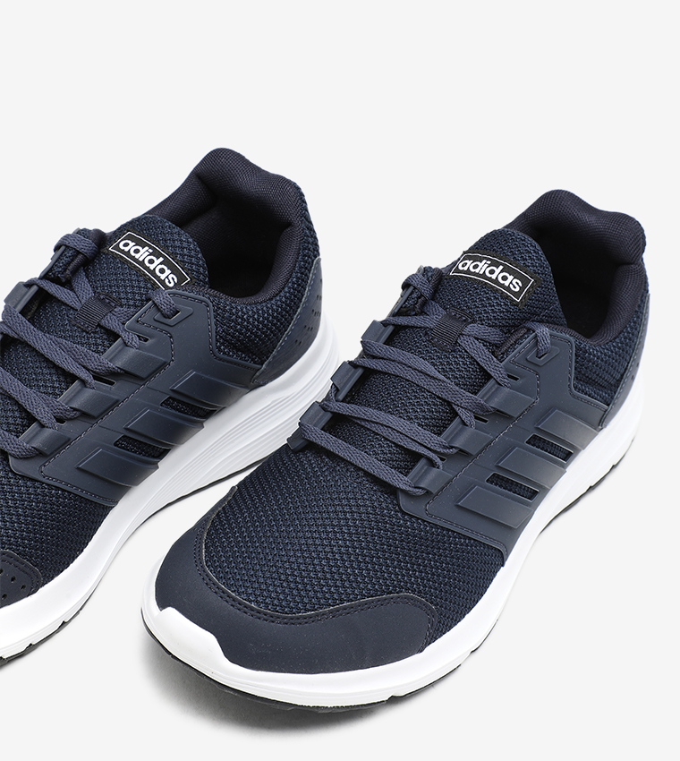 Buy Adidas Galaxy 4 Mesh Detail Round Toe Sneakers Navy In Navy ...