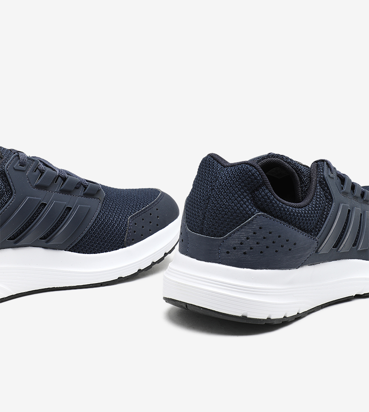 Buy Adidas Galaxy 4 Mesh Detail Round Toe Sneakers Navy In Navy ...