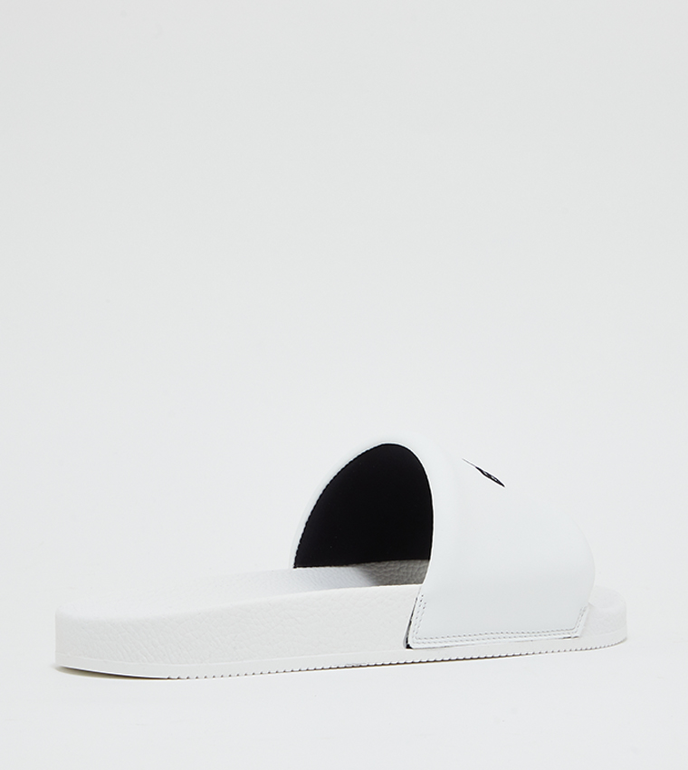 Buy Boss Resse Slid Logo Detailed Slides In White | 6thStreet UAE
