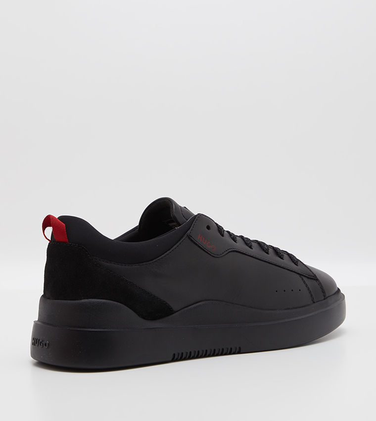 Buy HUGO Blake Tenn Logo Detail Lace Up Sneakers In Black | 6thStreet UAE