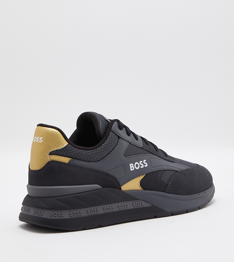 Buy BOSS Kurt Runn Lace Up Shoes In Black | 6thStreet Saudi Arabia