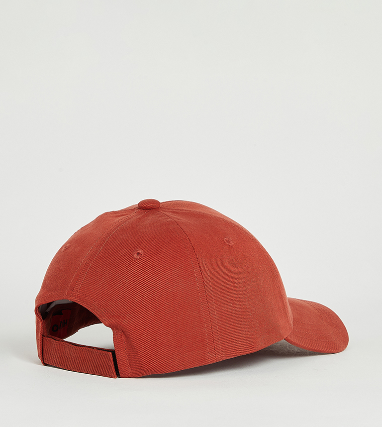Buy HUGO Logo Detail Baseball Cap In Red | 6thStreet UAE
