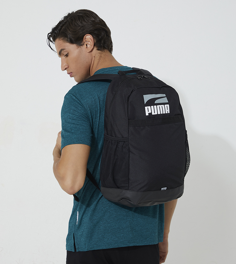 Buy Puma Logo Detailed Backpack With Compartments In Black | 6thStreet UAE