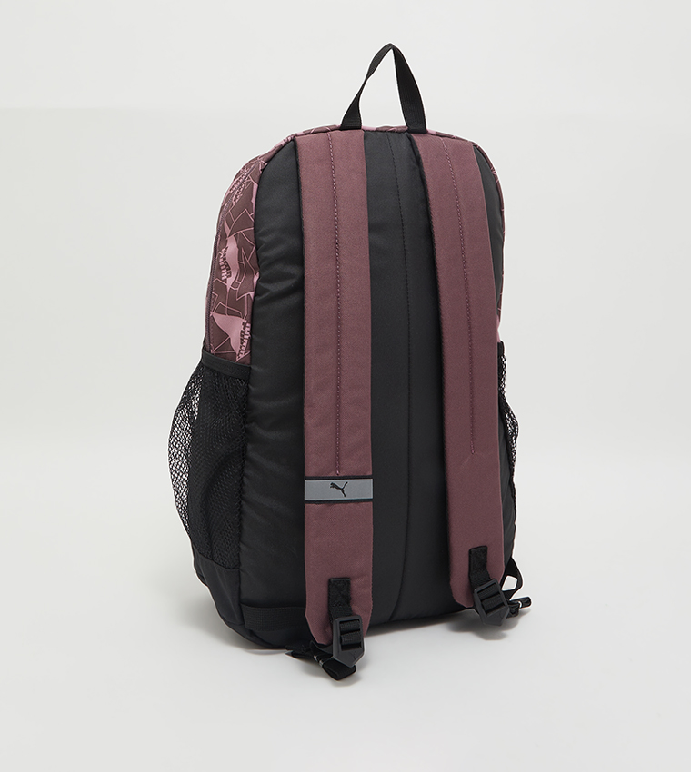 Buy Puma Logo Detailed Backpack With Compartments In Purple | 6thStreet UAE
