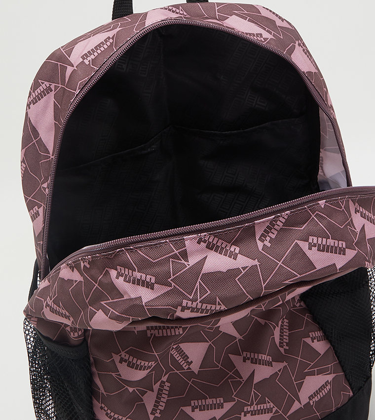 Buy Puma Logo Detailed Backpack With Compartments In Purple | 6thStreet UAE