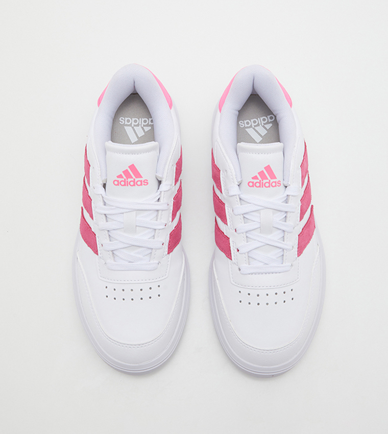 Buy Adidas COURT BLOCK Lace Up Sneakers In White | 6thStreet UAE