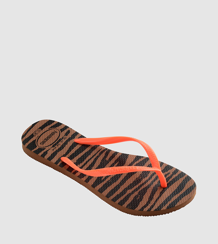 Buy Havaianas Slim Animals Mini Me Flip Flops In Orange | 6thStreet Kuwait