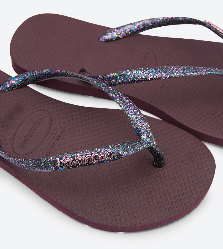 Buy Havaianas Metallic Logo Details Greek Key Pattern Straps Flip Flops ...