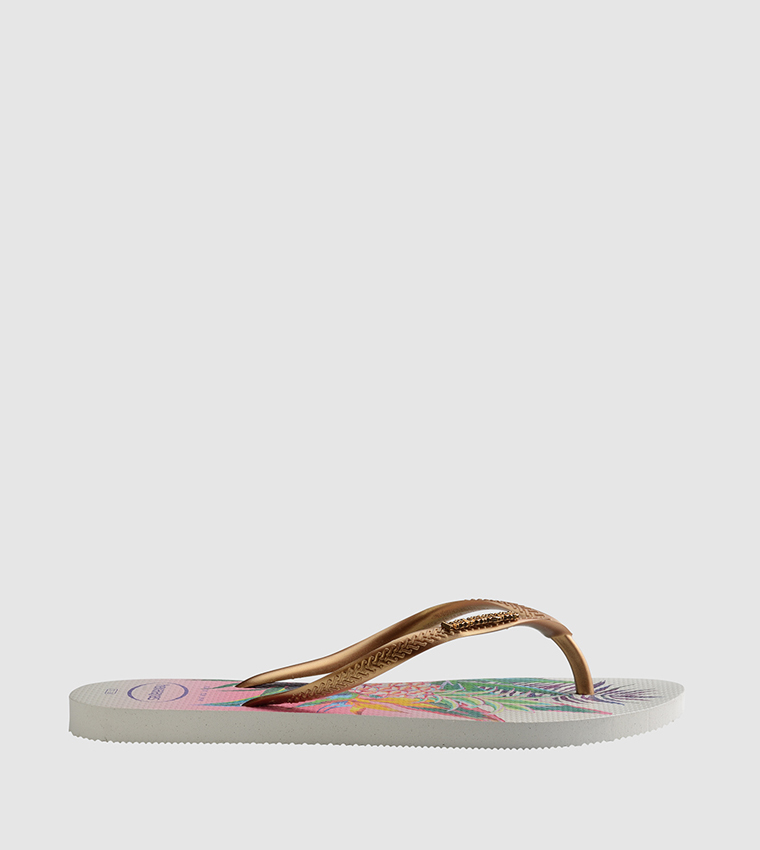 Buy Havaianas Slim Tropical Flip Flops In Multiple Colors | 6thStreet ...