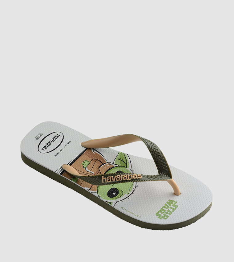 Buy Havaianas Star Wars Mini Me Flip Flops In Green | 6thStreet UAE