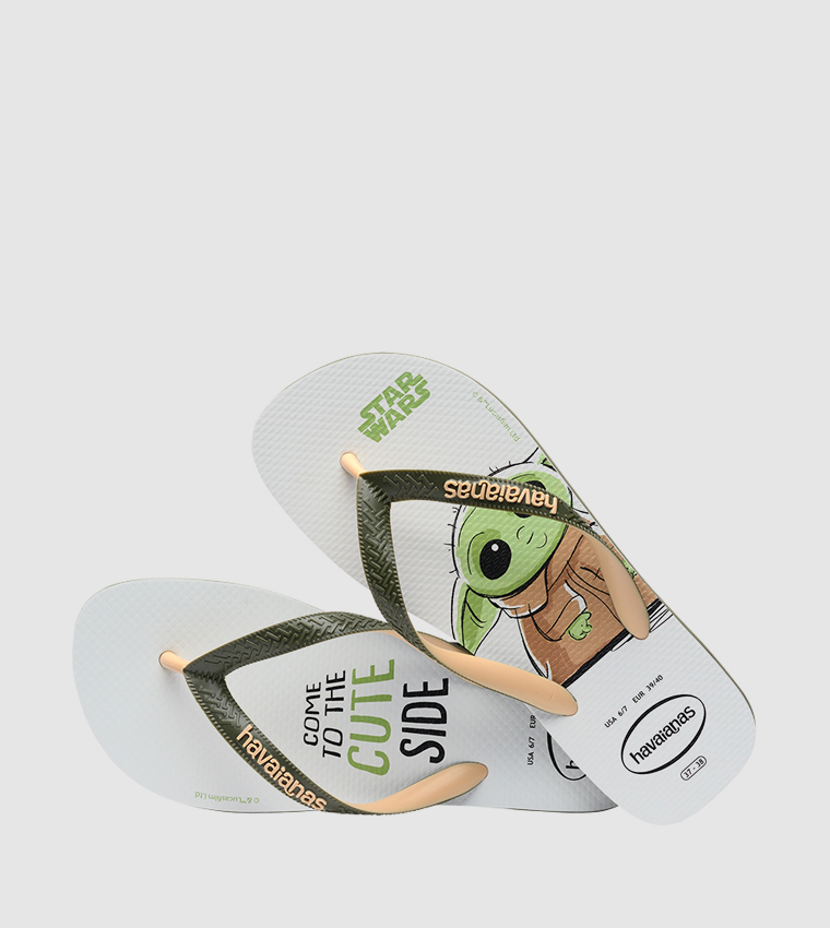 Buy Havaianas Star Wars Mini Me Flip Flops In Green | 6thStreet UAE