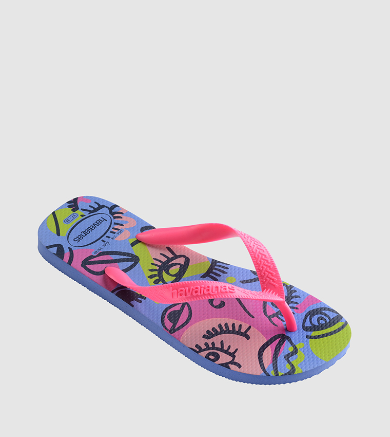 Buy Havaianas Top Cool Flip Flops In Blue | 6thStreet UAE