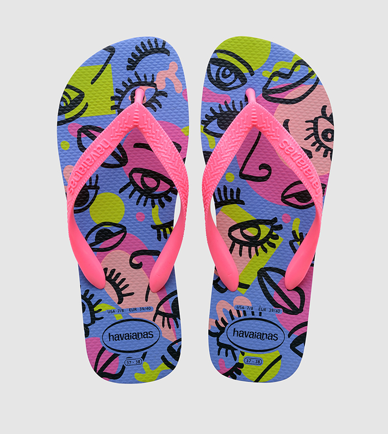 Buy Havaianas Top Cool Flip Flops In Blue | 6thStreet UAE