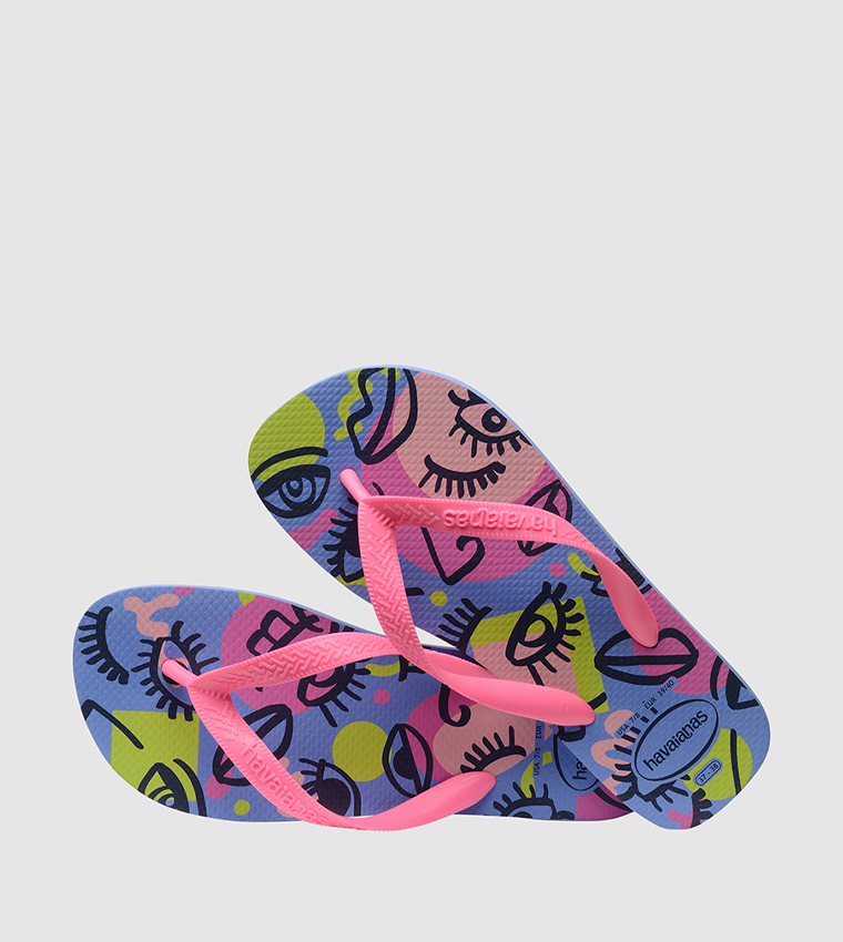 Buy Havaianas Top Cool Flip Flops In Blue | 6thStreet UAE