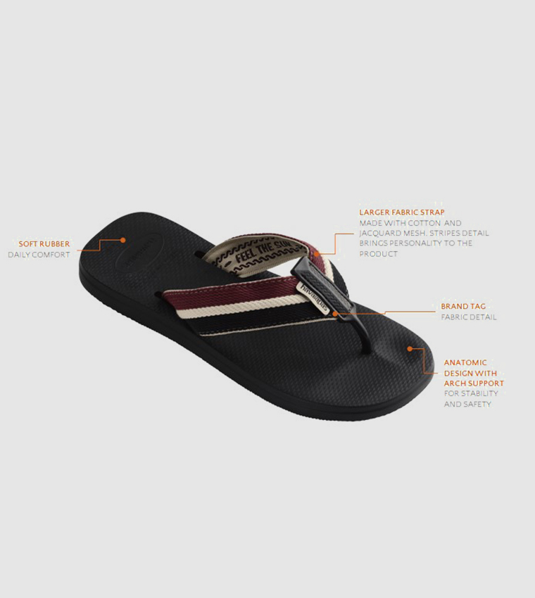 Buy Havaianas New Urban Way Flip Flops In Black | 6thStreet Saudi Arabia