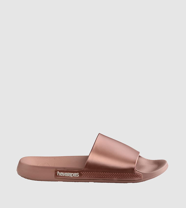 Buy Havaianas Classic Metallic Slides In Pink | 6thStreet Saudi Arabia